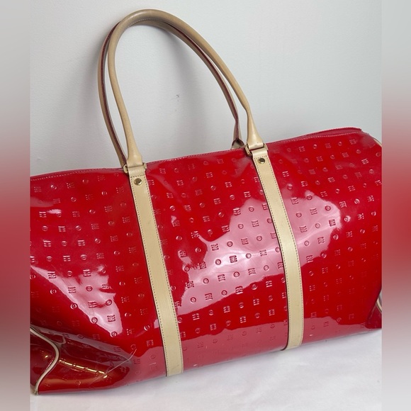 Arcadia | Bags | Arcadia 0 Genuine Patent Leather Large Weekender ...